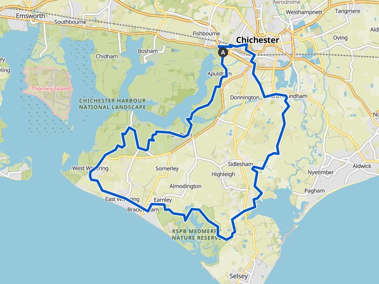 Gravel ride Salterns Way & Selsey | gravel ride | Komoot